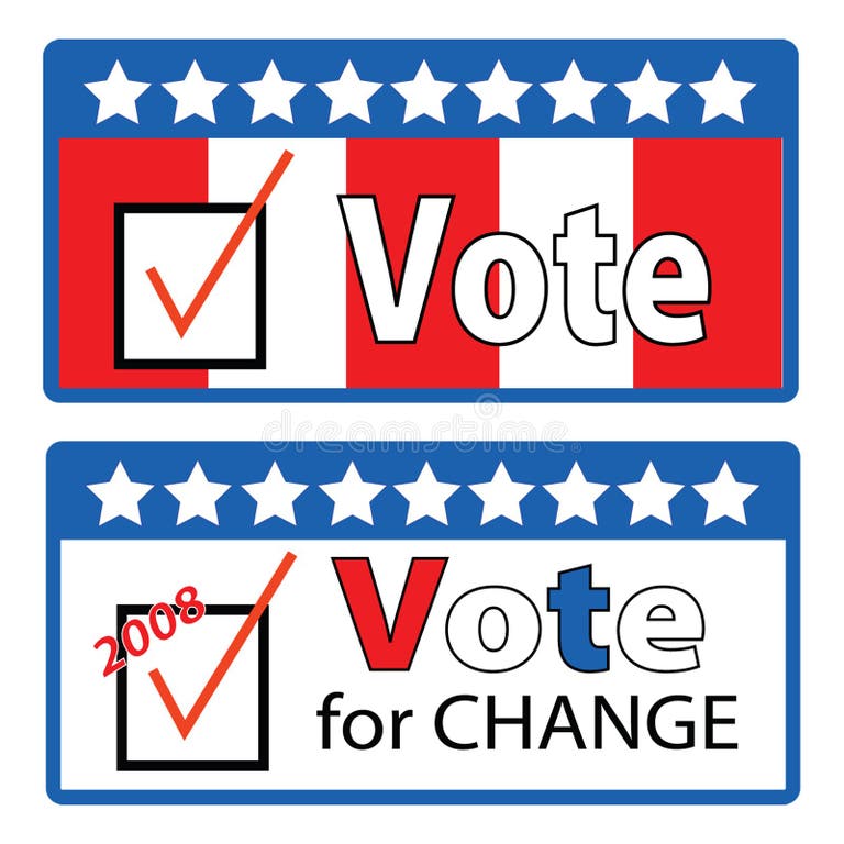 Vote for change stock vector. Illustration of change, vote - 4299743