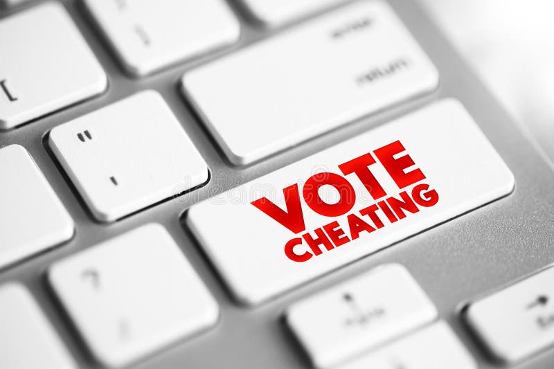 Vote Cheating Text Concept Button on Keyboard for Presentations and ...