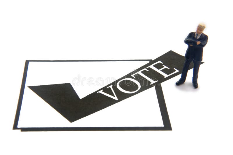 Vote Check Box stock image. Image of rights, figure, figurine - 9848417