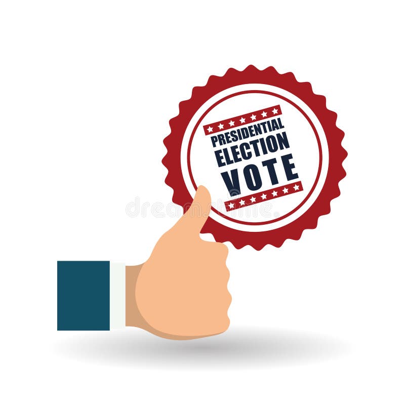 Vote Design Over White Background, Vector Illustration Stock Vector ...
