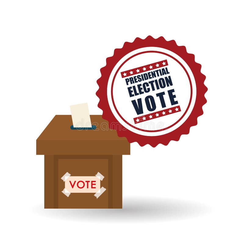 Vote Design Over White Background, Vector Illustration Stock Vector ...