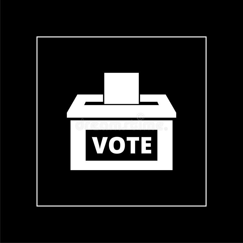 Black Vote American Flag Concept Icon or Logo Stock Vector ...