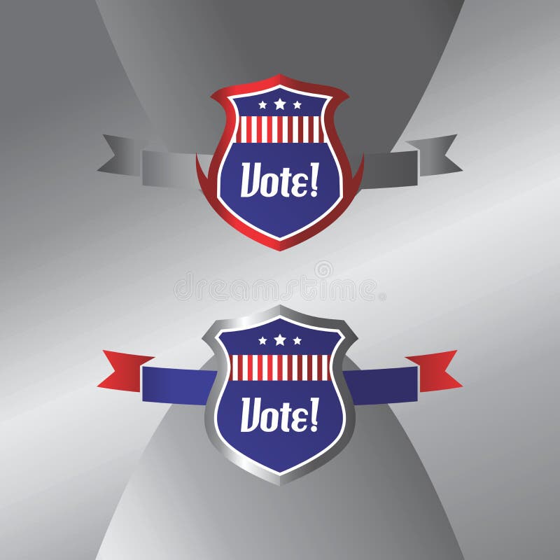 Vote and Election Label Theme Stock Vector - Illustration of vote ...