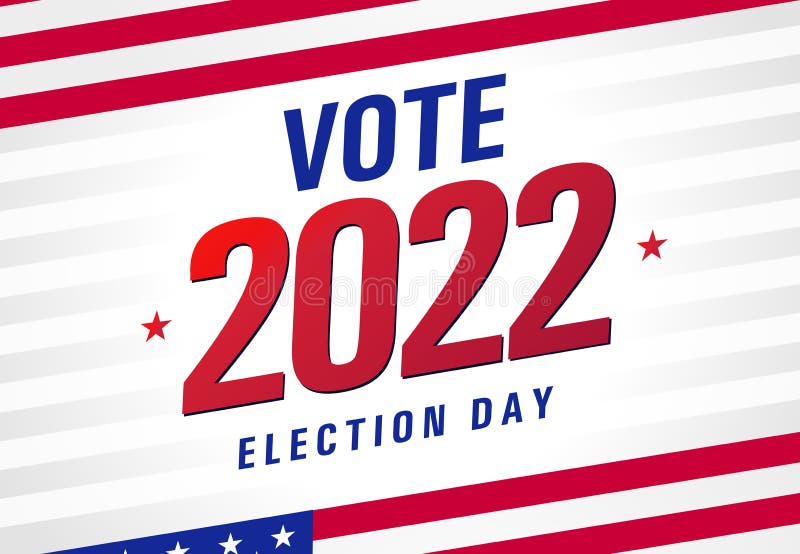Vote 2022 Election USA Light Stripes Banner Stock Vector - Illustration ...