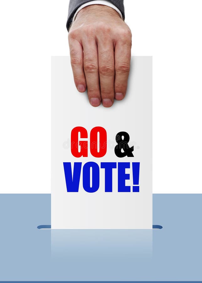 Vote stock image. Image of young, hand, inserting, human - 45407459