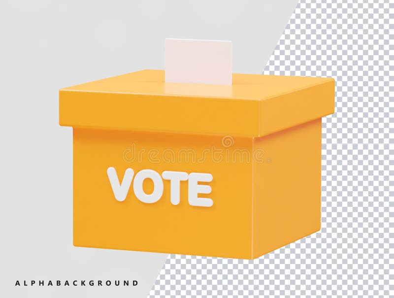 Vote Icon Vector Illustration Element 3d Rendering Transparent Eps ...