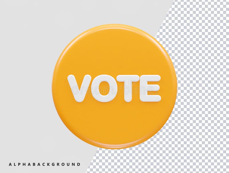 Vote Icon Vector Illustration Element 3d Rendering Transparent Eps ...
