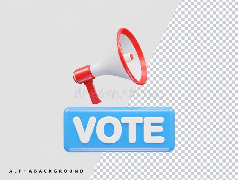 Vote Icon Vector Illustration Element 3d Rendering Transparent Eps ...