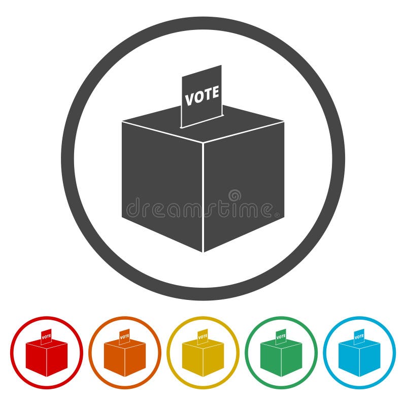 Vote icons set stock vector. Illustration of political - 140904151