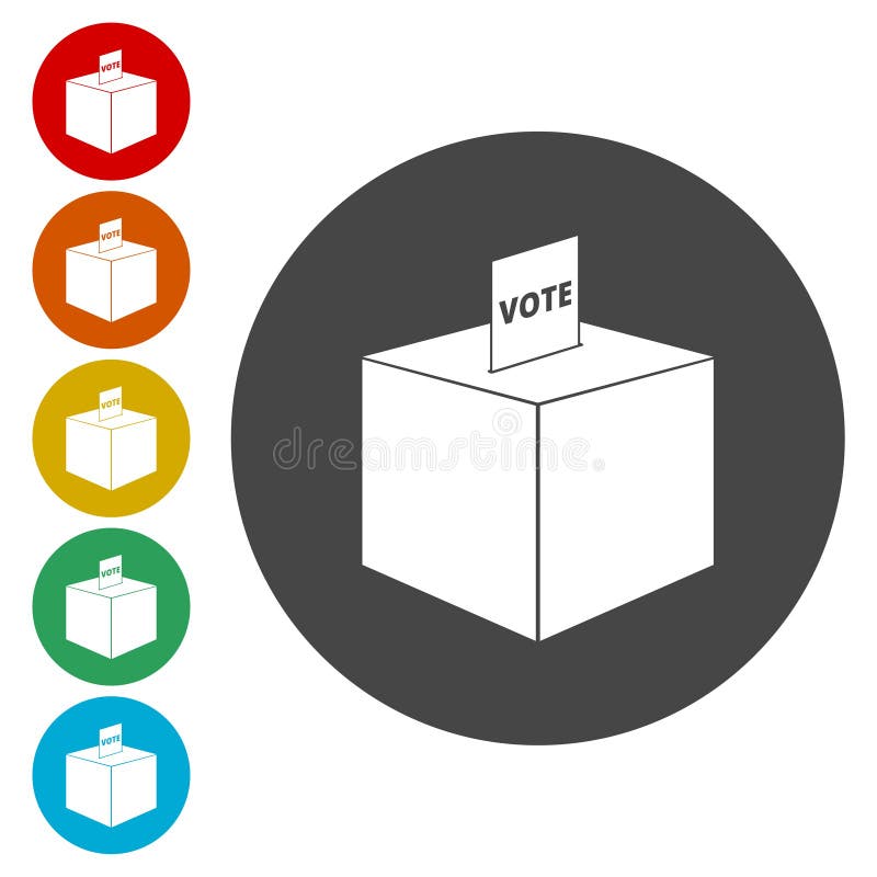 Vote icons set stock vector. Illustration of choice - 135577590