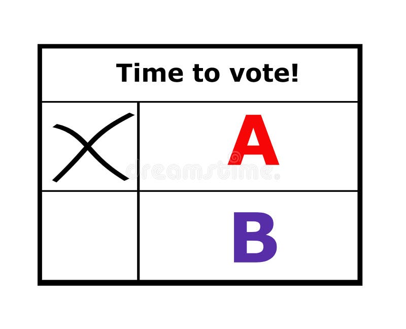 Vote. stock illustration. Illustration of choice, right - 53265206