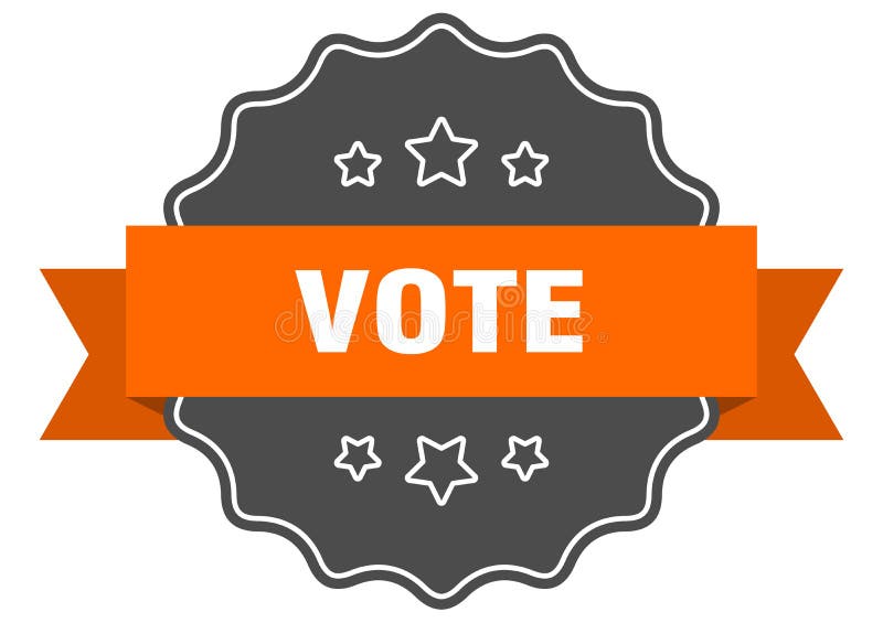 Usa Vote Label. Vector Illustration Decorative Design Stock Vector ...
