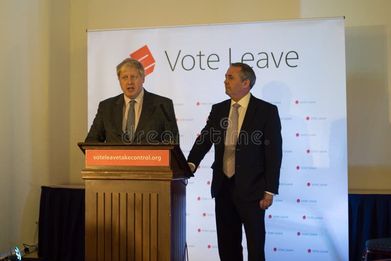 Vote Leave Campaigner Seen Giving Out Information in an English Town ...