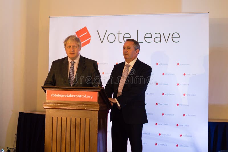 Vote Leave Campaigner Seen Giving Out Information in an English Town ...