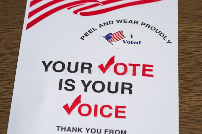 Vote by Mail I Voted Sticker Stock Photo - Image of sticker, mail ...