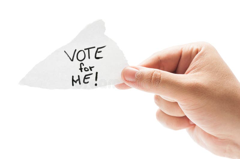 Vote for me stock photo. Image of label, design, card - 43017112