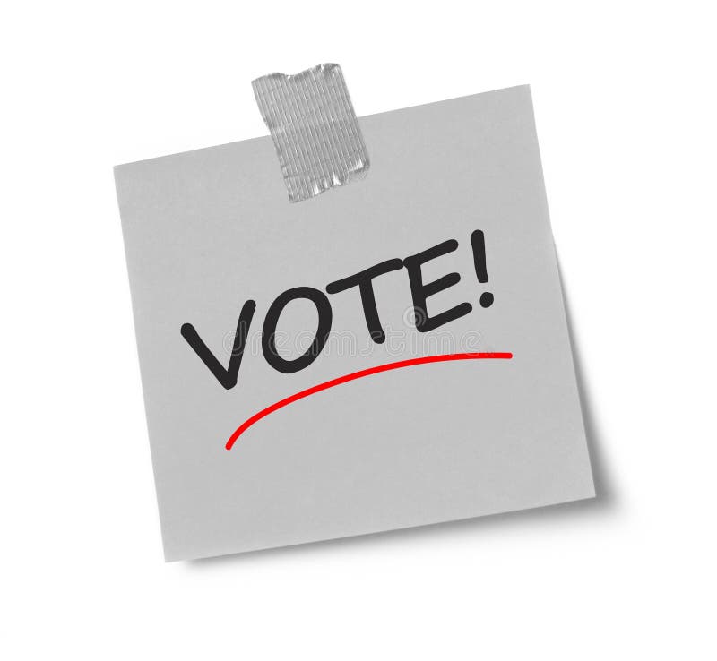 Vote Message Adhesive Note Stock Photos - Free & Royalty-Free Stock ...