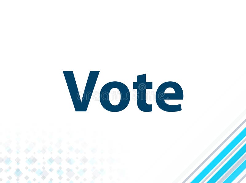 Vote Modern Flat Design Blue Abstract Background Stock Illustration ...
