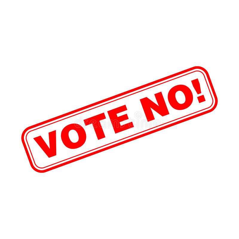 Vote No Letter Rubber Stamp Template Design Stock Illustration ...