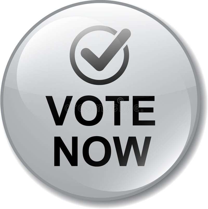 Vote now button icon stock illustration. Illustration of choose - 120090534
