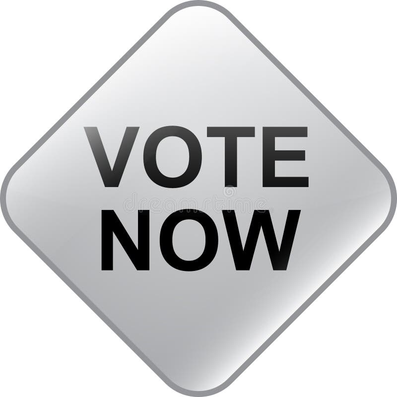 Vote now button icon stock illustration. Illustration of ballot - 120090611