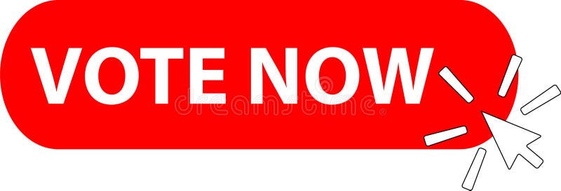 Vote Now Button Icon. Voting Sign. Elections Symbol. Flat Style Stock ...