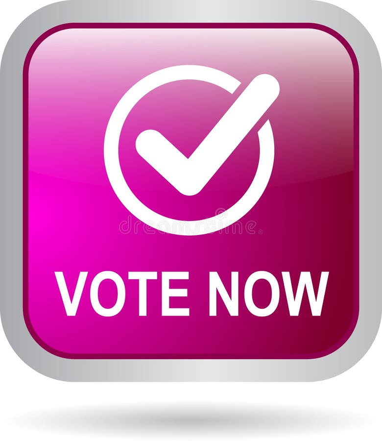 Vote now button icon stock illustration. Illustration of blog - 120089341