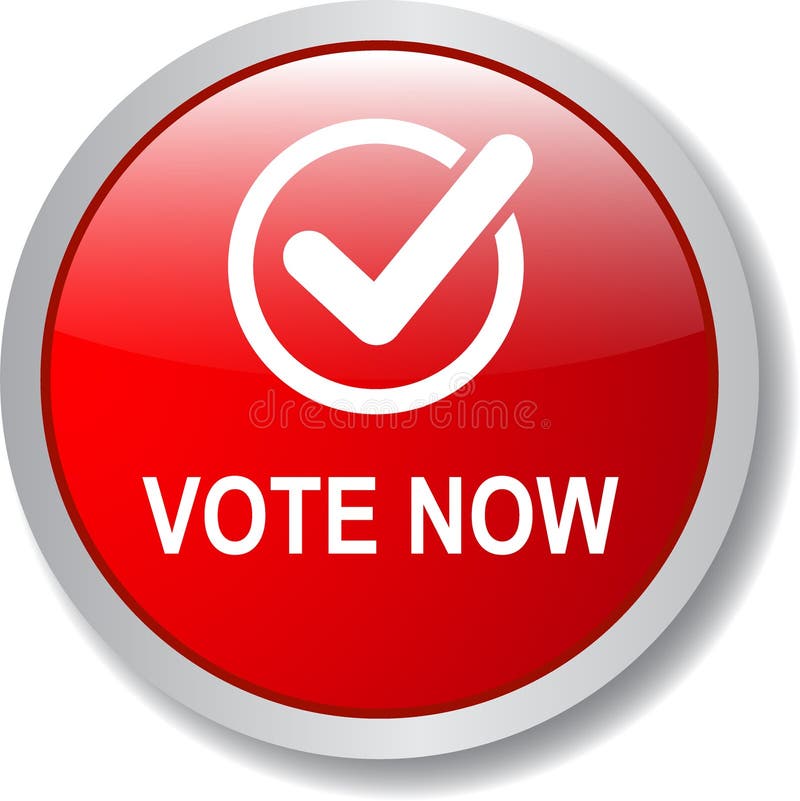 Vote now button icon stock illustration. Illustration of element ...
