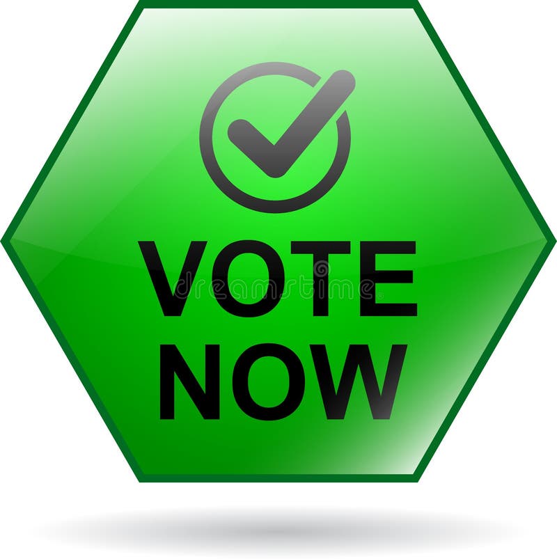 Vote now button icon stock illustration. Illustration of feedback ...