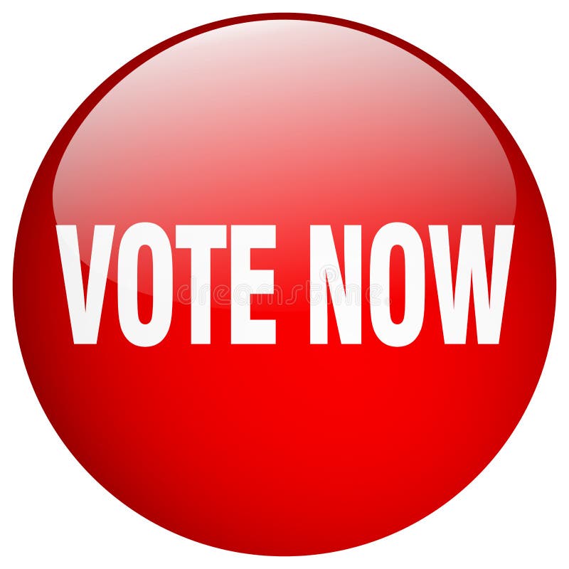Vote now button stock vector. Illustration of graphic - 122783534