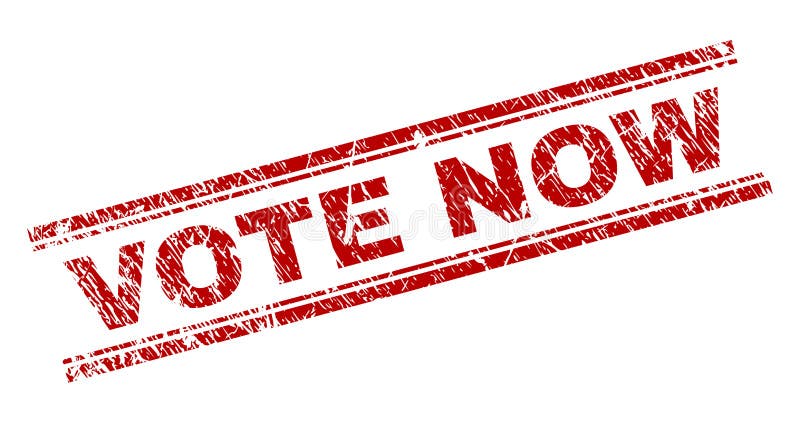 Scratched Textured VOTE NOW Stamp Seal Stock Vector - Illustration of ...