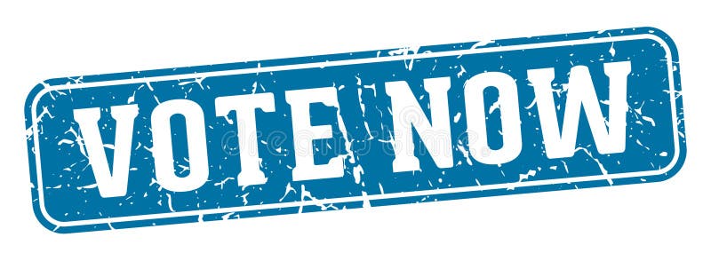 Vote Now Rectangular Sign. Vote Now Stamp Stock Vector - Illustration ...