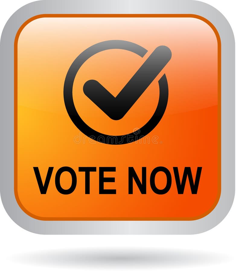 Vote now button icon stock illustration. Illustration of choose - 120091428