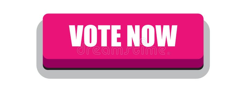Vote now button pink stock illustration. Illustration of background ...