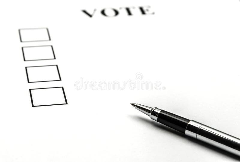 Vote paper stock image. Image of finger, business, politics - 76064187