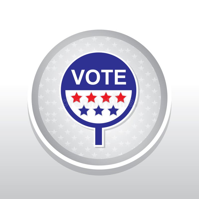 Vote Placard. Vector Illustration Decorative Design Stock Vector ...