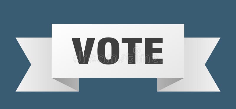 Vote ribbon stock vector. Illustration of democracy, innovation - 24010462