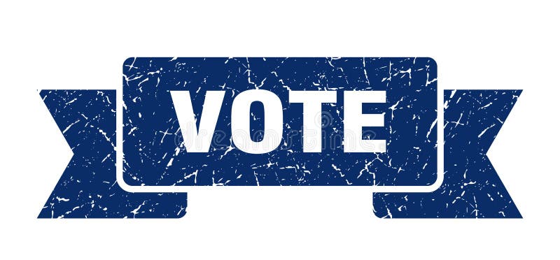 Vote ribbon. stock vector. Illustration of label, vector - 153654096