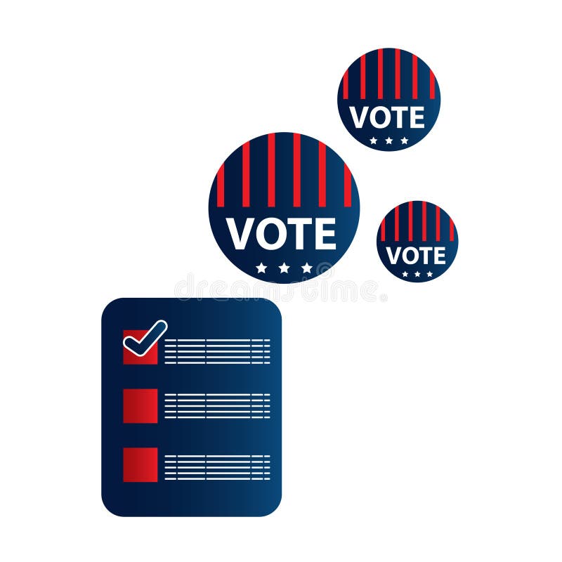 Vote Sheet. Vector Illustration Decorative Design Stock Vector ...