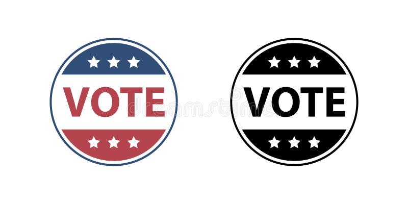 Vote Sign Icon Simple Basic Design. Stock Illustration - Illustration ...