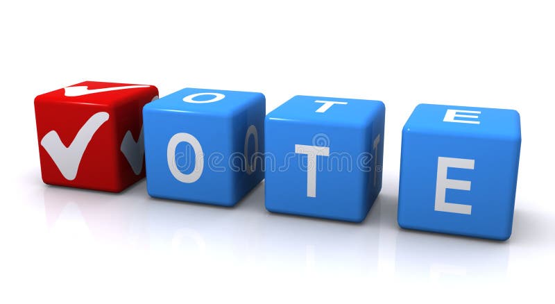 Vote Sign and Badge of America Election Day Stock Vector - Illustration ...