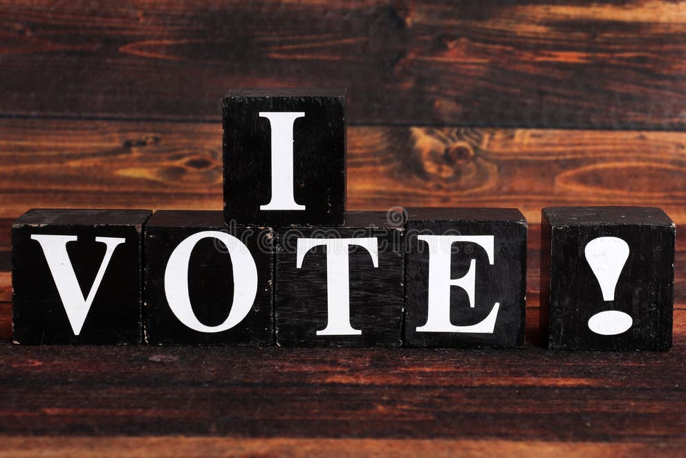 Vote stock photo. Image of piled, voting, black, blocks - 136365400