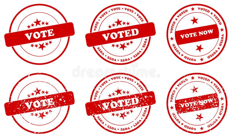 Vote Stamp stock illustration. Illustration of decisions - 28390494