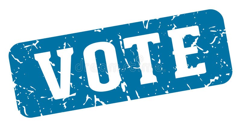 Vote Rectangular Sign. Vote Stamp Stock Vector - Illustration of ...