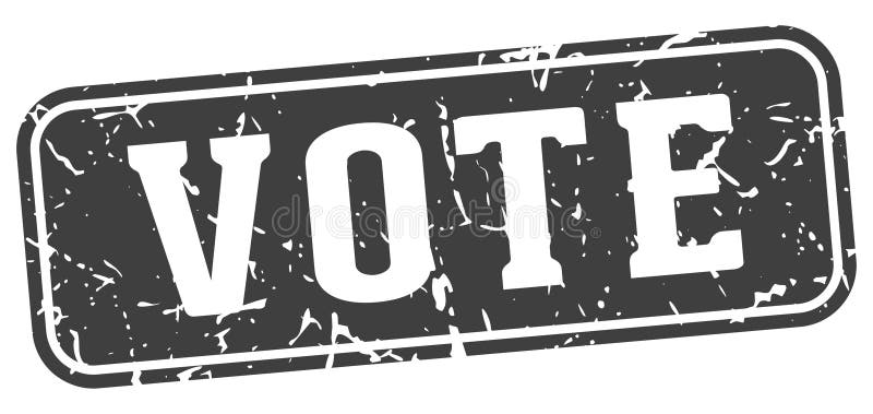 Vote Rectangular Sign. Vote Stamp Stock Vector - Illustration of ...