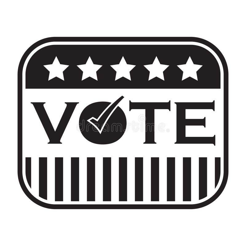 Vote Sticker. Vector Illustration Decorative Design Stock Vector ...