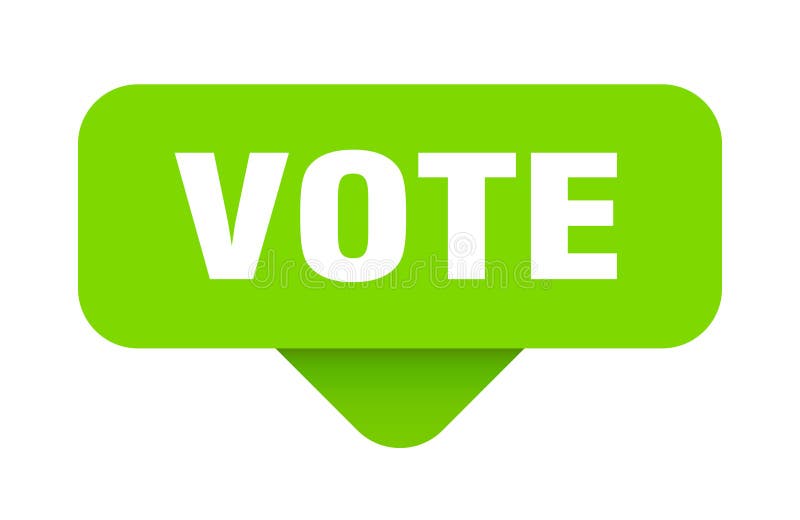 Vote Sticker. Vote Sign on Transparent Background Stock Vector ...