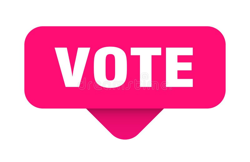 Vote Sticker. Vote Sign on Transparent Background Stock Vector ...