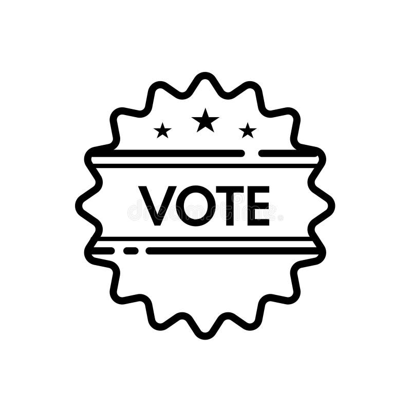 Vote, Tag, Pin - Vector Icon Stock Vector - Illustration of elector ...