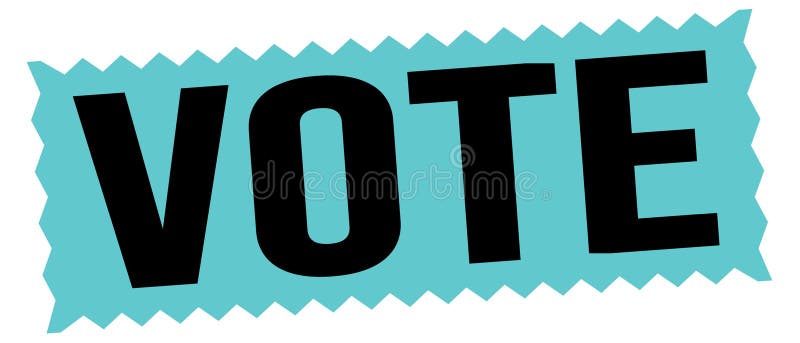 VOTE Text Written on Blue-black Stamp Sign Stock Illustration ...